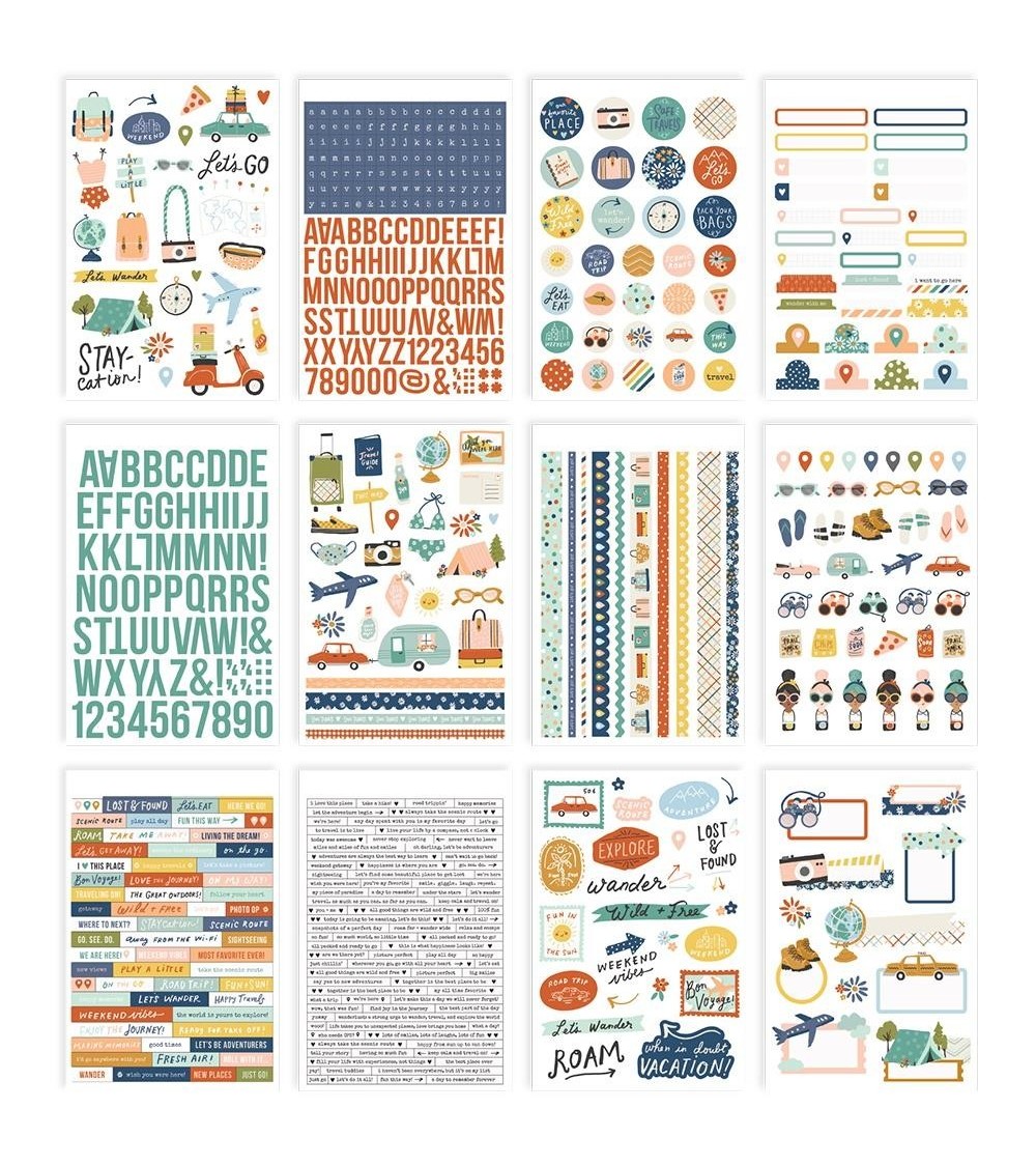 Simple Stories Safe Travels Sticker Book Simple Stories Safe Travels Sticker Book