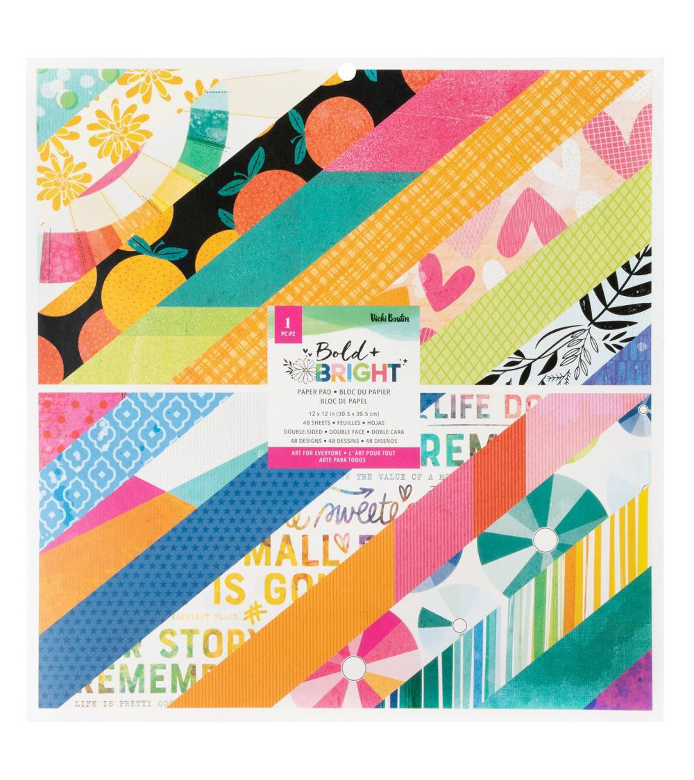 Vicki Boutin Bold And Bright Paper Pad 12x12"